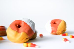 Halloween Candy Corn Donuts – Salty Canary
