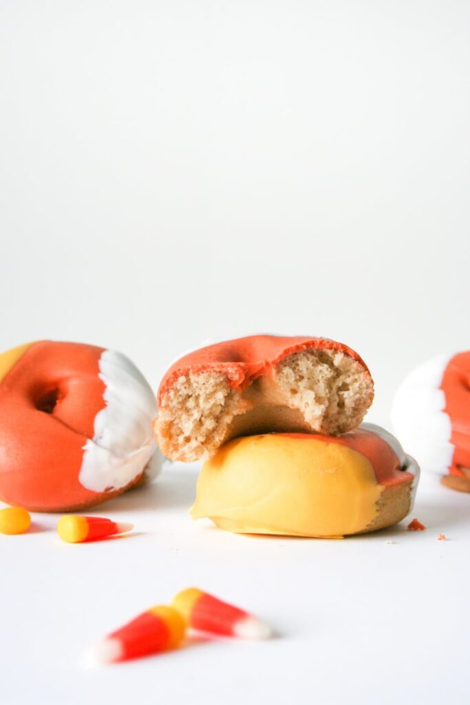 Halloween Candy Corn Donuts – Salty Canary