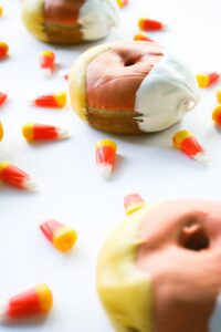 Halloween Candy Corn Donuts – Salty Canary