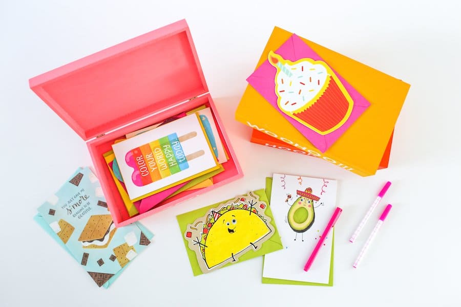 DIY Greeting Card Organizer Box – Salty Canary
