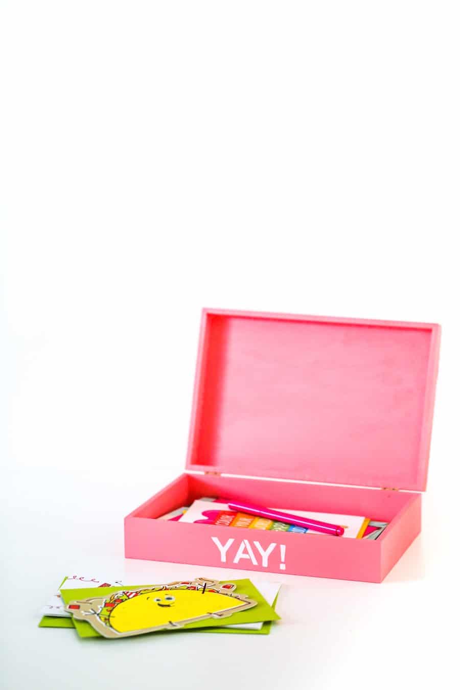 DIY Greeting Card Organizer Box – Salty Canary