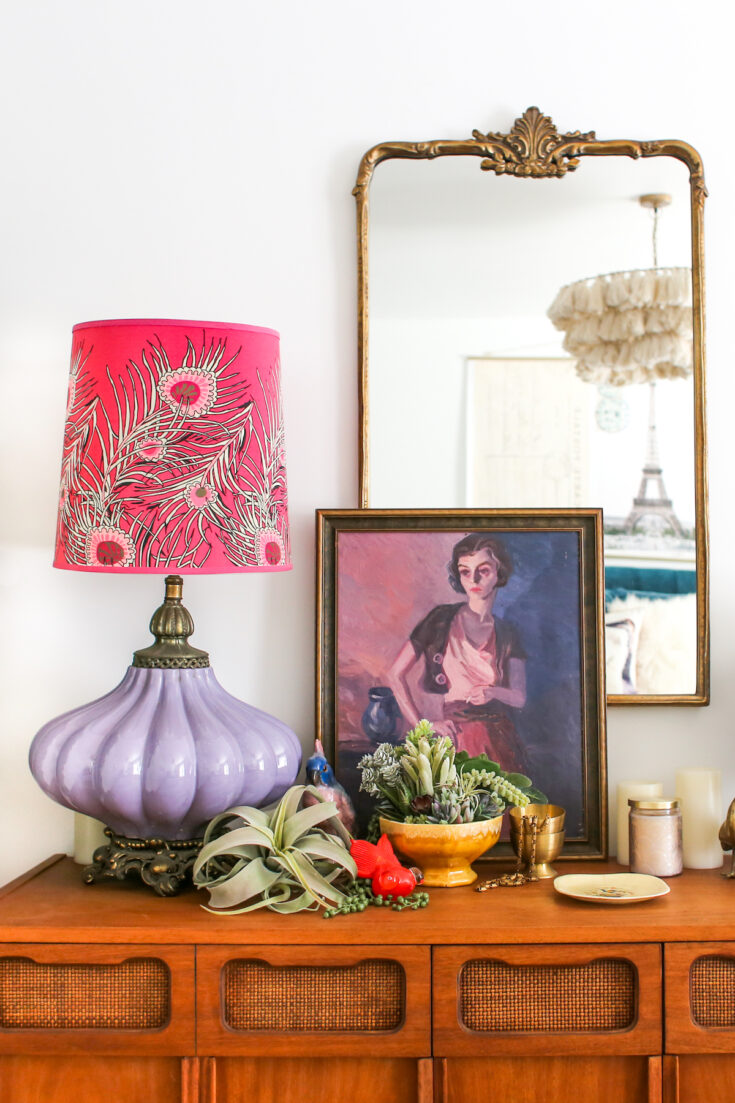 How to Makeover a Lamp Shade Using Fabric Tutorial – Salty Canary