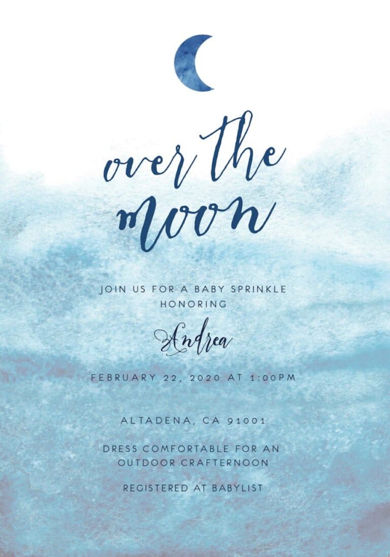 Over the Moon Themed Baby Shower – Salty Canary