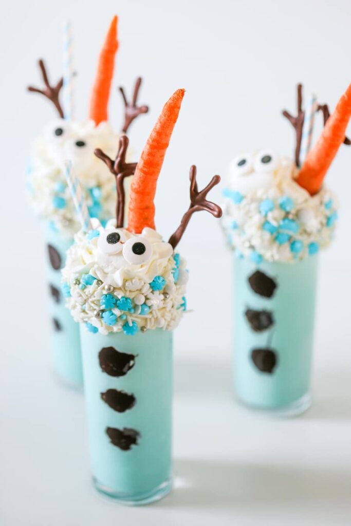 Melted Olaf Snowman Milkshake Recipe – Frozen Movie – Salty Canary