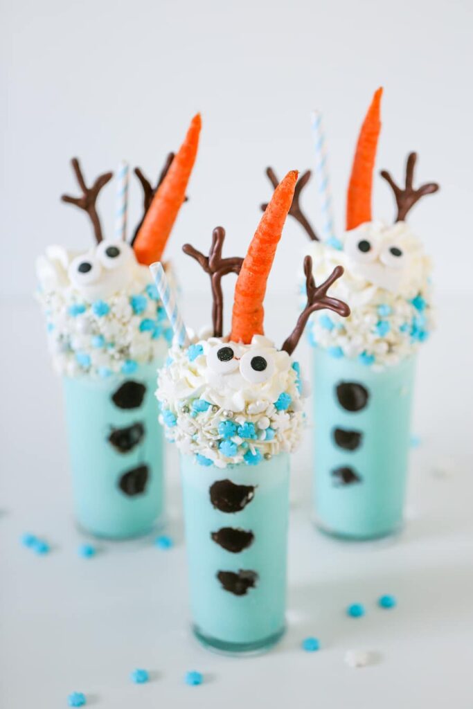 Melted Olaf Snowman Milkshake Recipe – Frozen Movie – Salty Canary