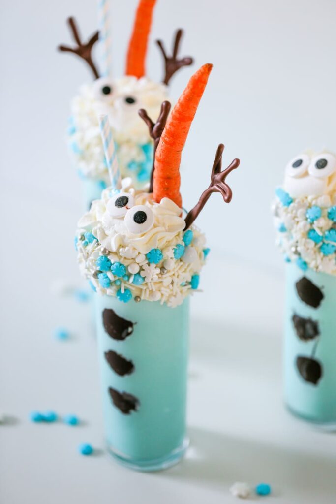 Melted Olaf Snowman Milkshake Recipe – Frozen Movie – Salty Canary